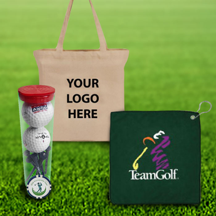 Custom Golf Swag Bag - Golf Balls, Golf Tees, Poker Chip Markers, Tote ...